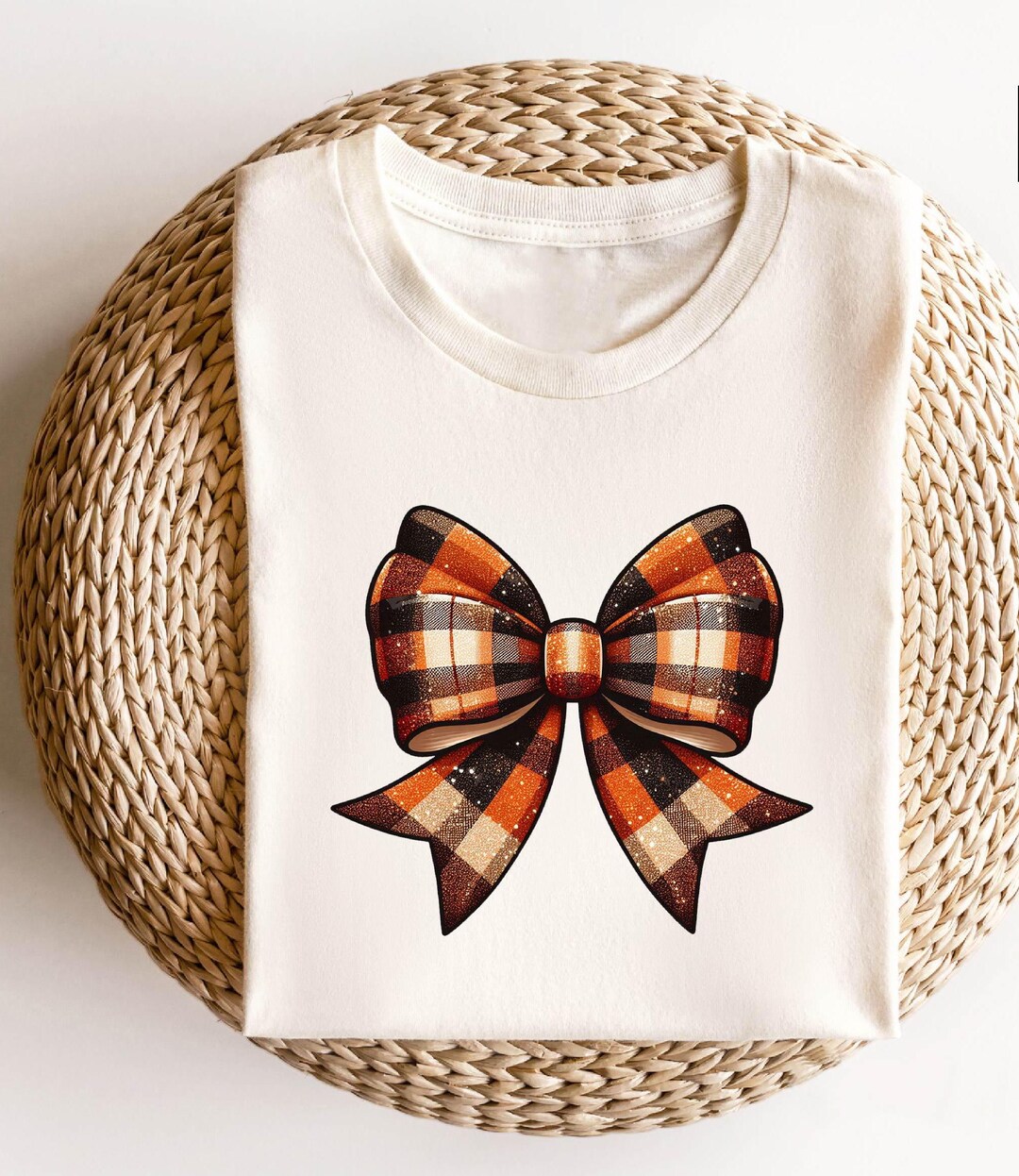 Fall Plaid Coquette Bow Shirt, Cute Fall Shirts, Gift for Fall, Pumpkin ...