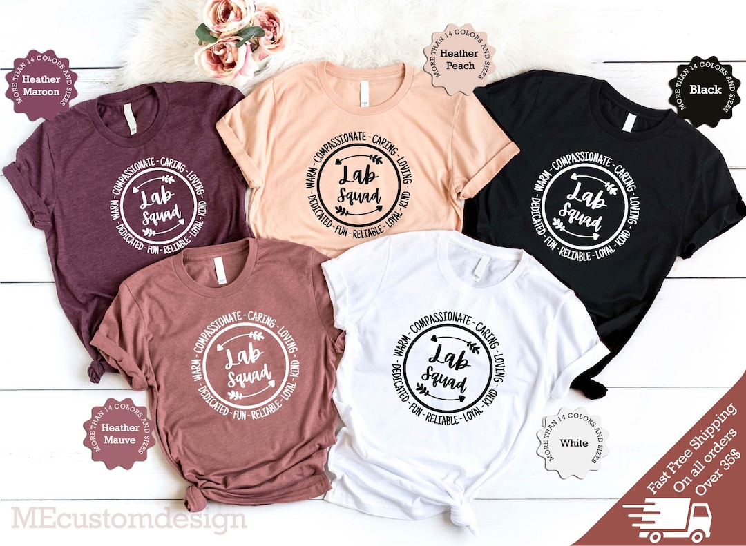 Lab Squad Shirt, Lab Crew Shirt, Lab Technician Gift, Lab Worker Shirt ...