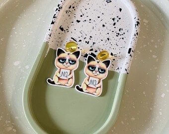 Grumpy Earrings - Etsy