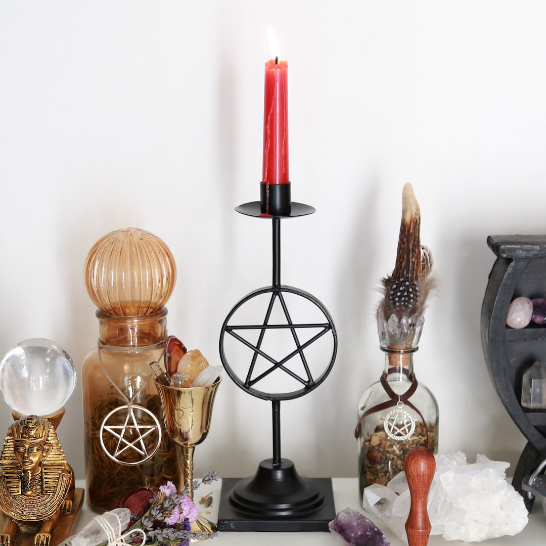 Aluminium Pentacle Candle Holder - Etsy