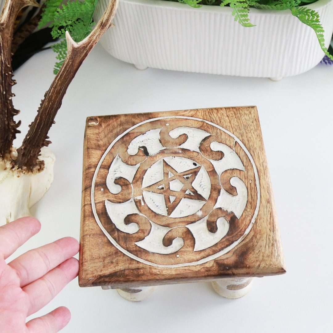 Pentacle Mini Altar Table White - Etsy