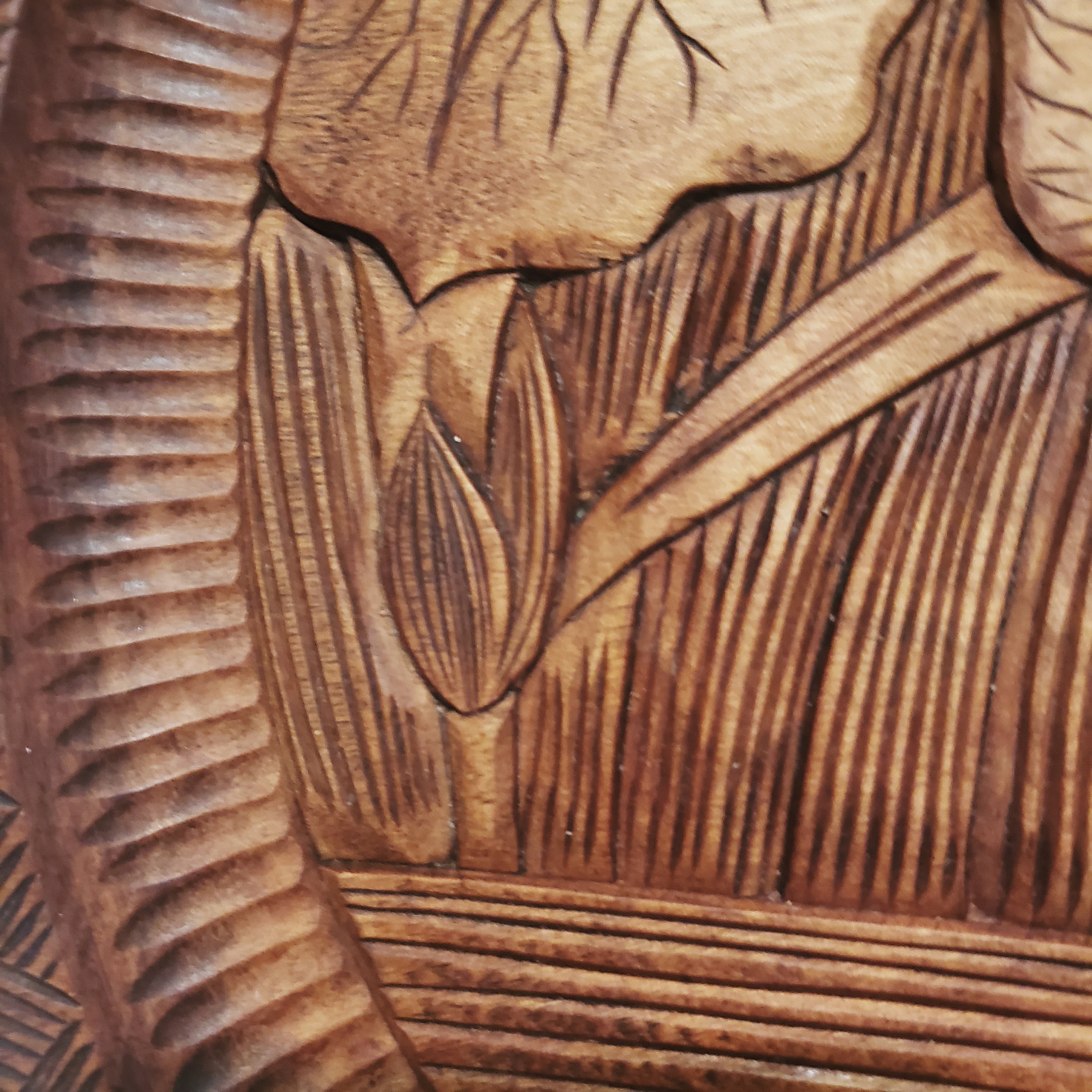 Vintage Wooden Iris Plate Accent Wall Art - Etsy