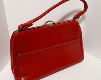 Red Vinyl Purse - Etsy