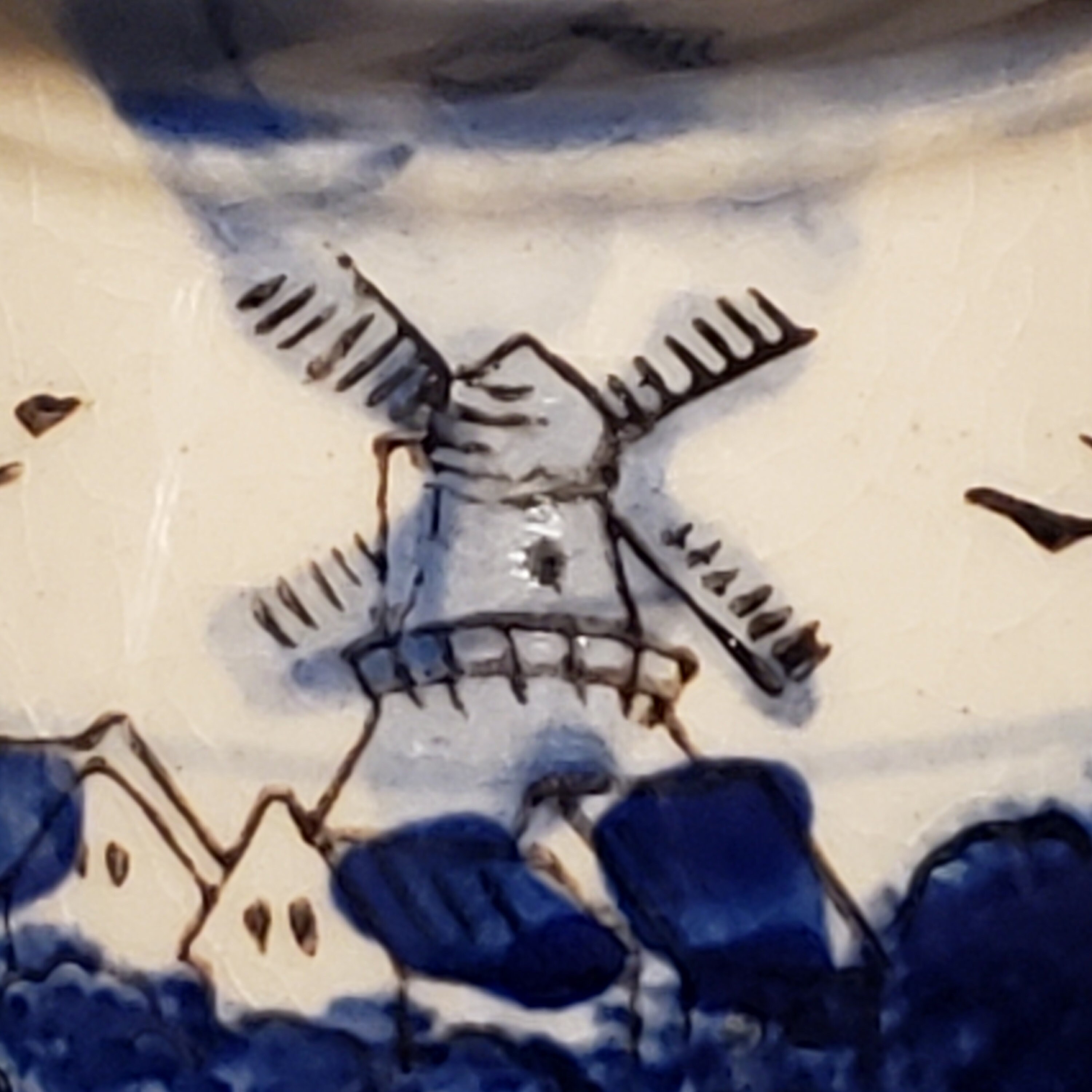 Vintage Delft Blue Miniature Pitcher Windmill Ship Made in - Etsy