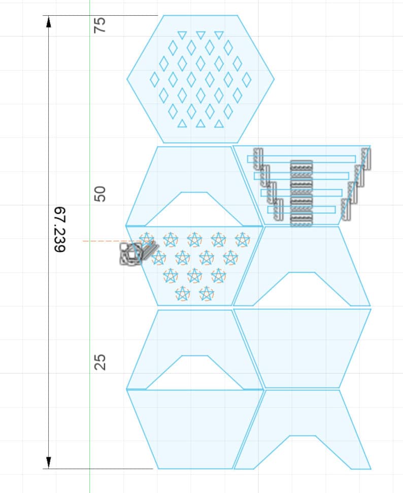36" American Flag Hexagon Fire Pit DXF ONLY - Etsy