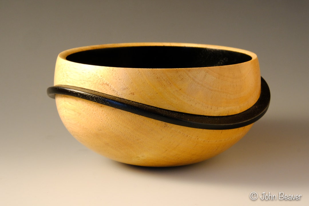 Wood Wave Bowl With Protruding Wave - Etsy UK