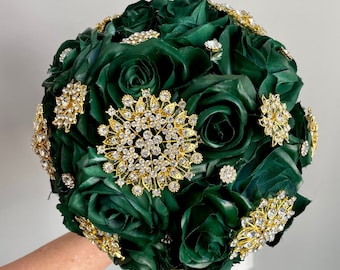 Hunter Green Roses | Etsy