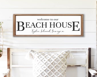 Beach Themed Room Beach House Decor Beach House Wood Sign Beach Lover ...