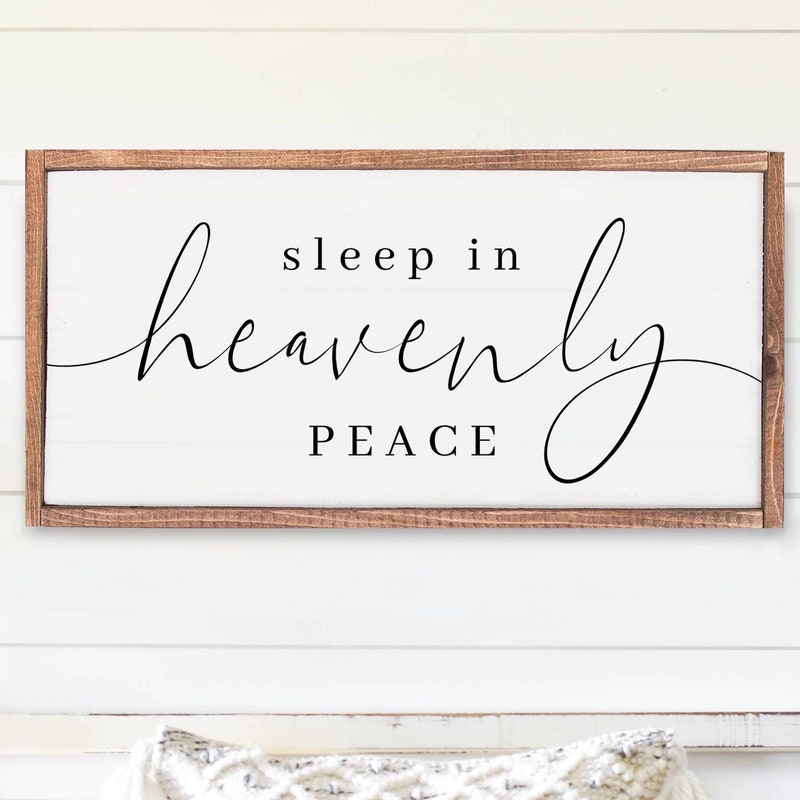 Sleep in Heavenly Peace Sign - Etsy