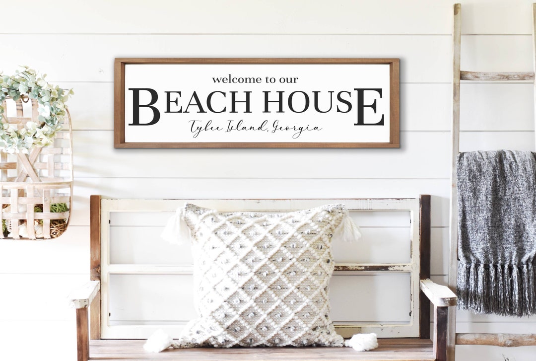 Personalized Beach House Sign Beach Sign Beach House Decor Beach House ...