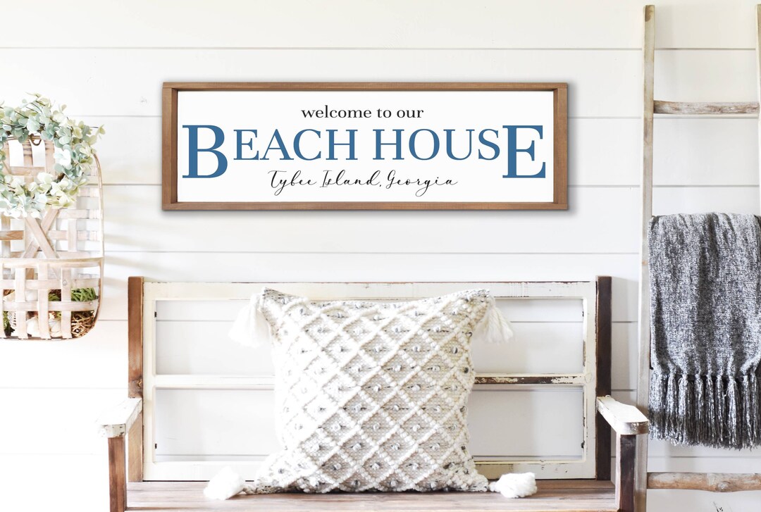 Personalized Beach House Sign Beach Sign Beach House Decor Beach House ...