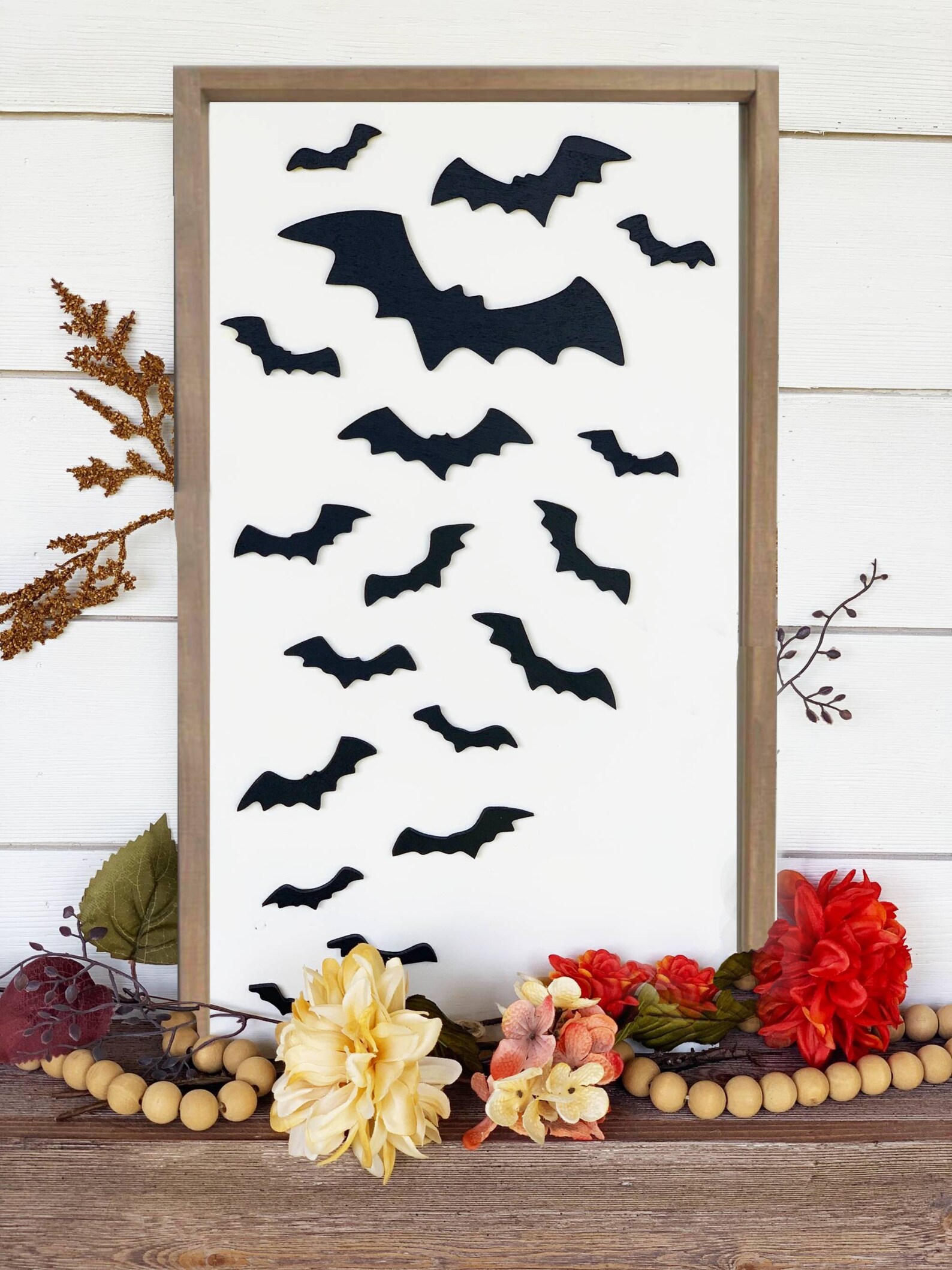 Bats Sign Halloween Sign Black Bats Sign Halloween Decor - Etsy
