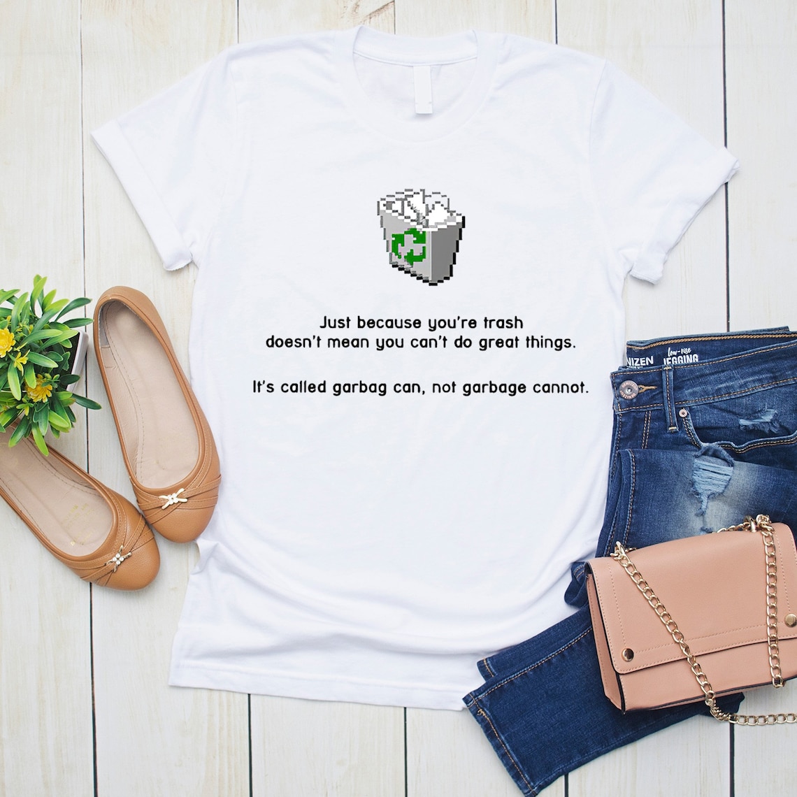 Garbage Can Not Garbage Cannot Shirt Funny Gift | Etsy