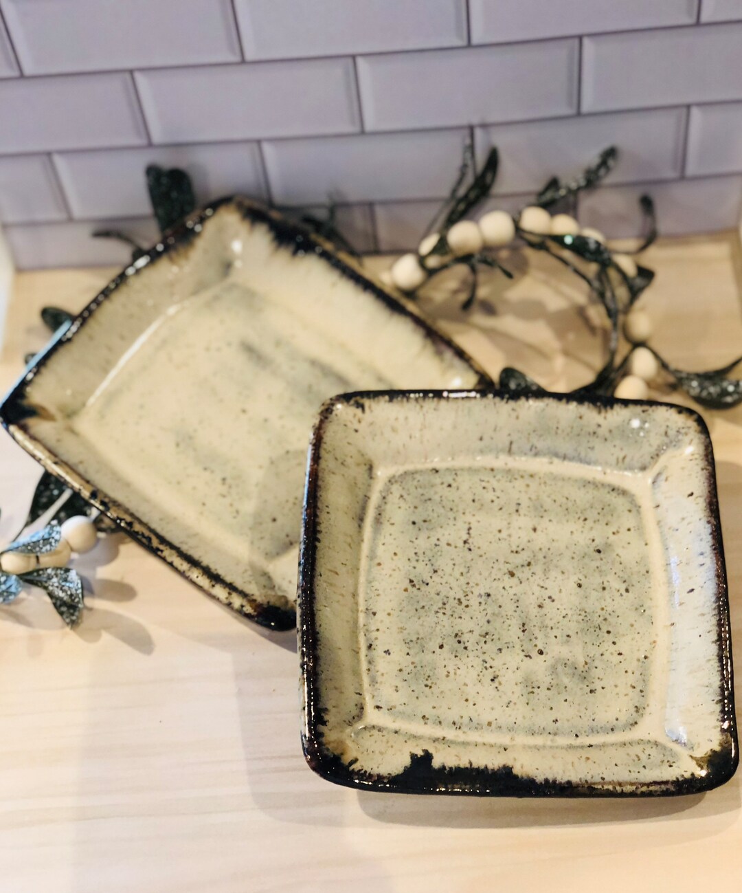 Ceramic Plate Set - Etsy