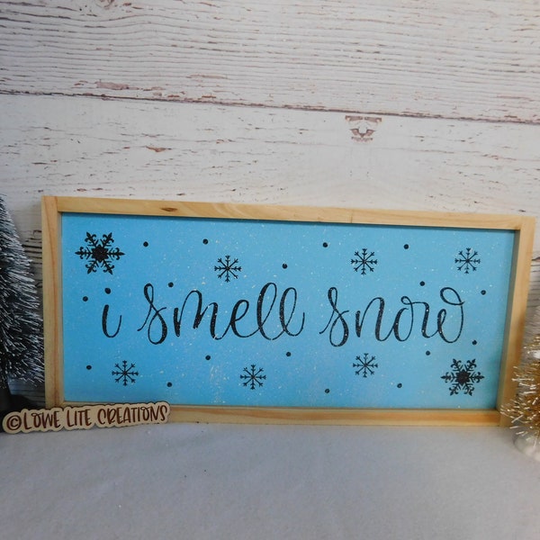 Snow Wood Sign - Etsy