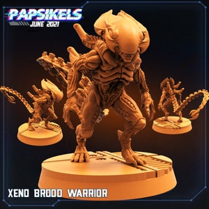 Xeno Brood Warrior Modular Kit Aliens Vs Humans 32mm Scale 3D Printed ...