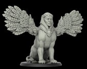 GYNOSPHINX 32mm Scale 3D Printed Mythical Creature Miniature - Etsy