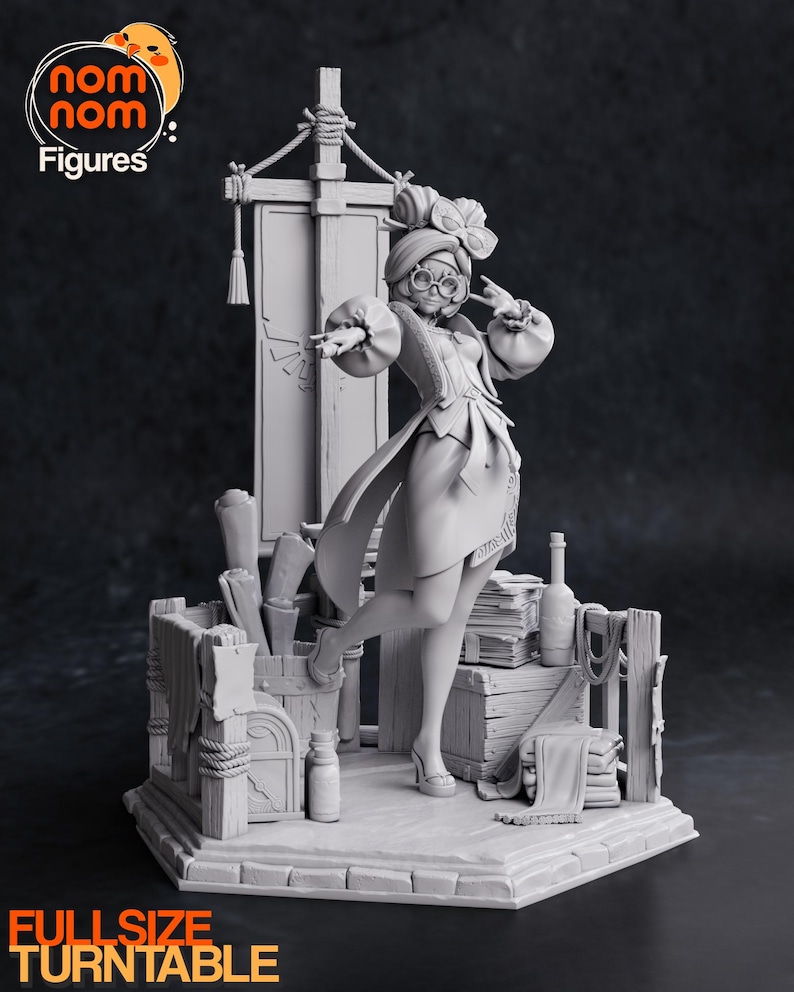Fantasy Inventor 3D Printed Statue Fan Art | Garage Kit | Model Kit ...