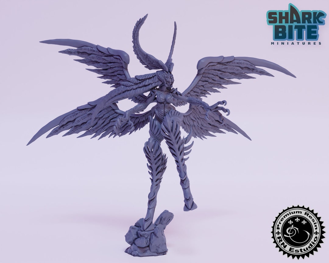 RPG Monster Miniature Garuda, 32mm Scale 3D Printed Tabletop RPG for ...