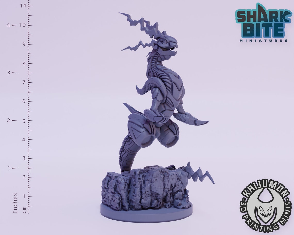 Kaijumon Miraidon 3D Printed Miniature Designed by Kaijumon - Etsy Israel