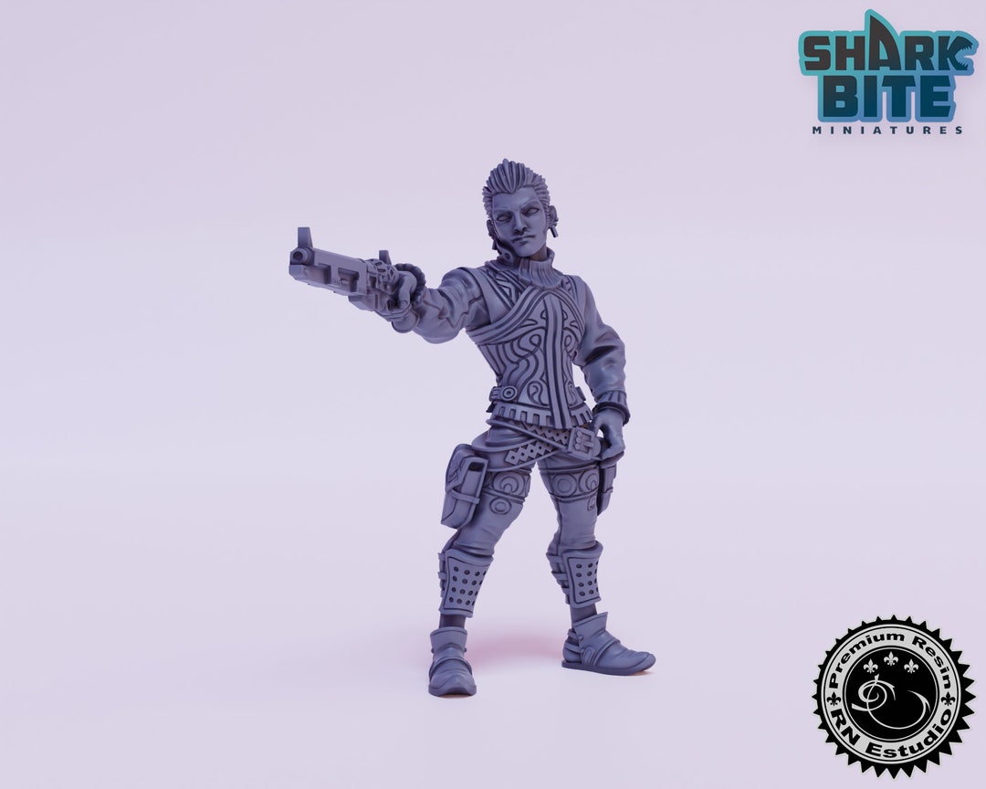 Classic JRPG Miniature Balthier, 32mm Scale 3D Printed Tabletop RPG for ...