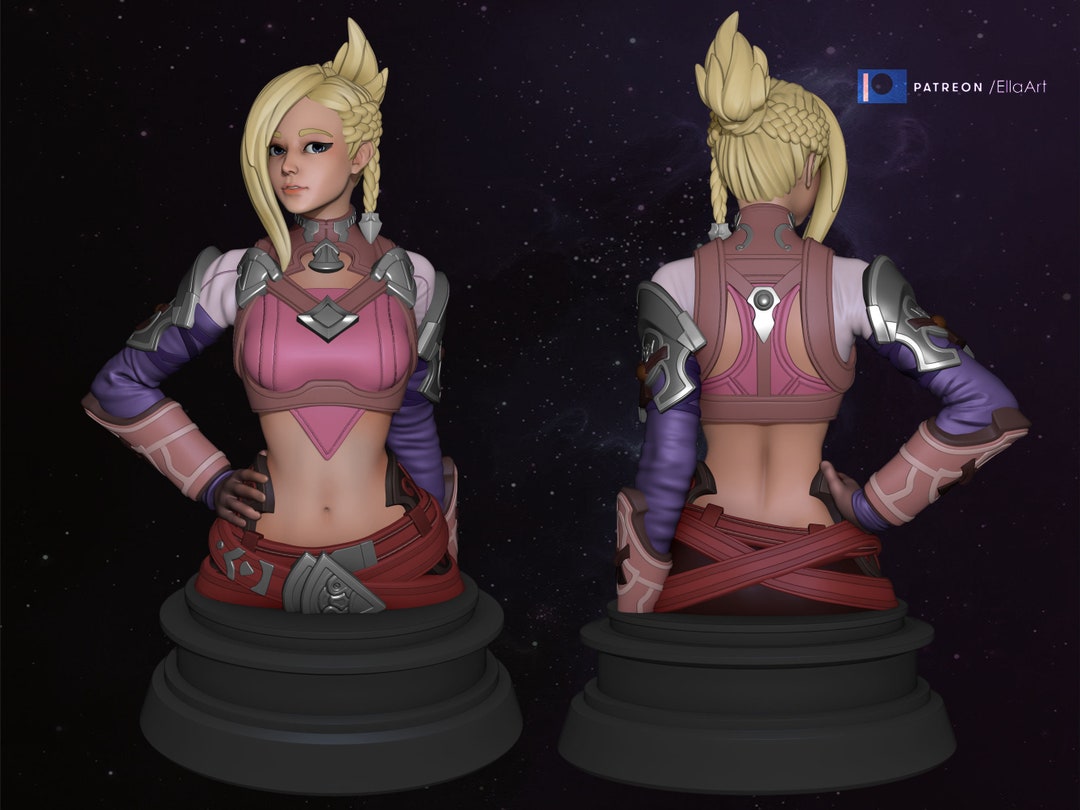 Minfilia 3d Printed Statue Inspired By Raw Printed Bust Etsy