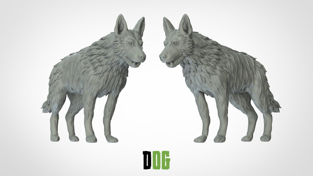 DOG 32mm Scale 3D Printed Animal Miniature for Tabletop Gaming by ...
