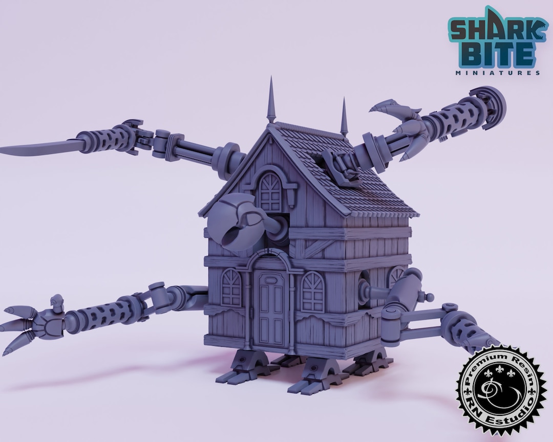 Classic JRPG Miniature Hell House Mimic, 32mm Scale 3D Printed Tabletop ...