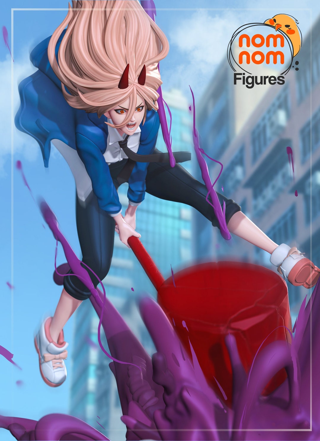 Strong Hammer Girl 3D Printed Statue Fan Art | Garage Kit | Model Kit ...