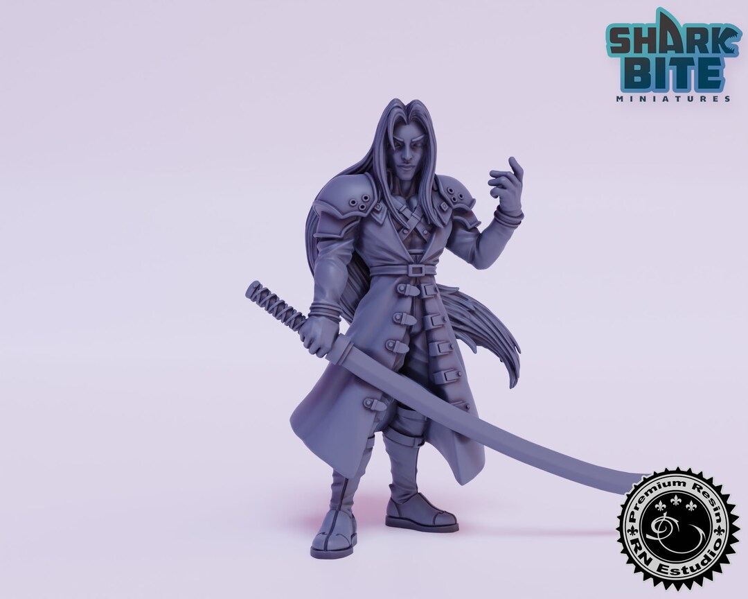Classic JRPG Character Miniature Sephirael, 32mm Scale 3D Printed ...
