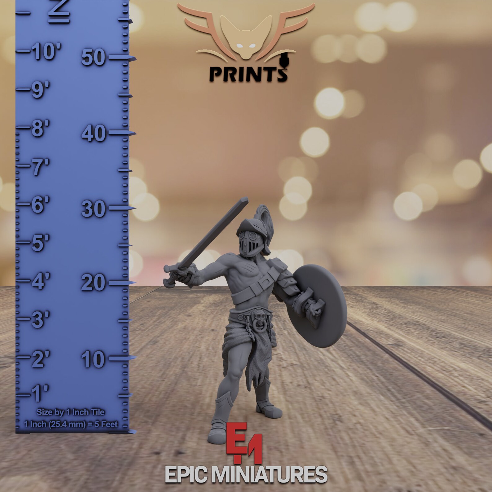 Male Gladiator Miniatures 28mm 3D printed Tabletop RPG for | Etsy