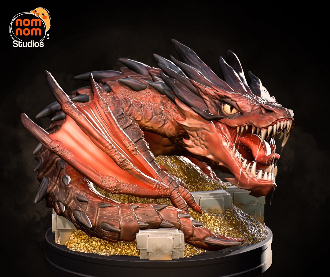 Red Dragon Chibi 3D Printed Statue Kit | Garage Kit | Model Kit ...