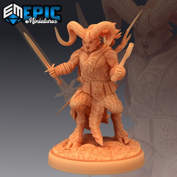 Role Playing Miniatures Toys 28 mm RPG Pathfinder Tabletop SATYR FEMALE ...