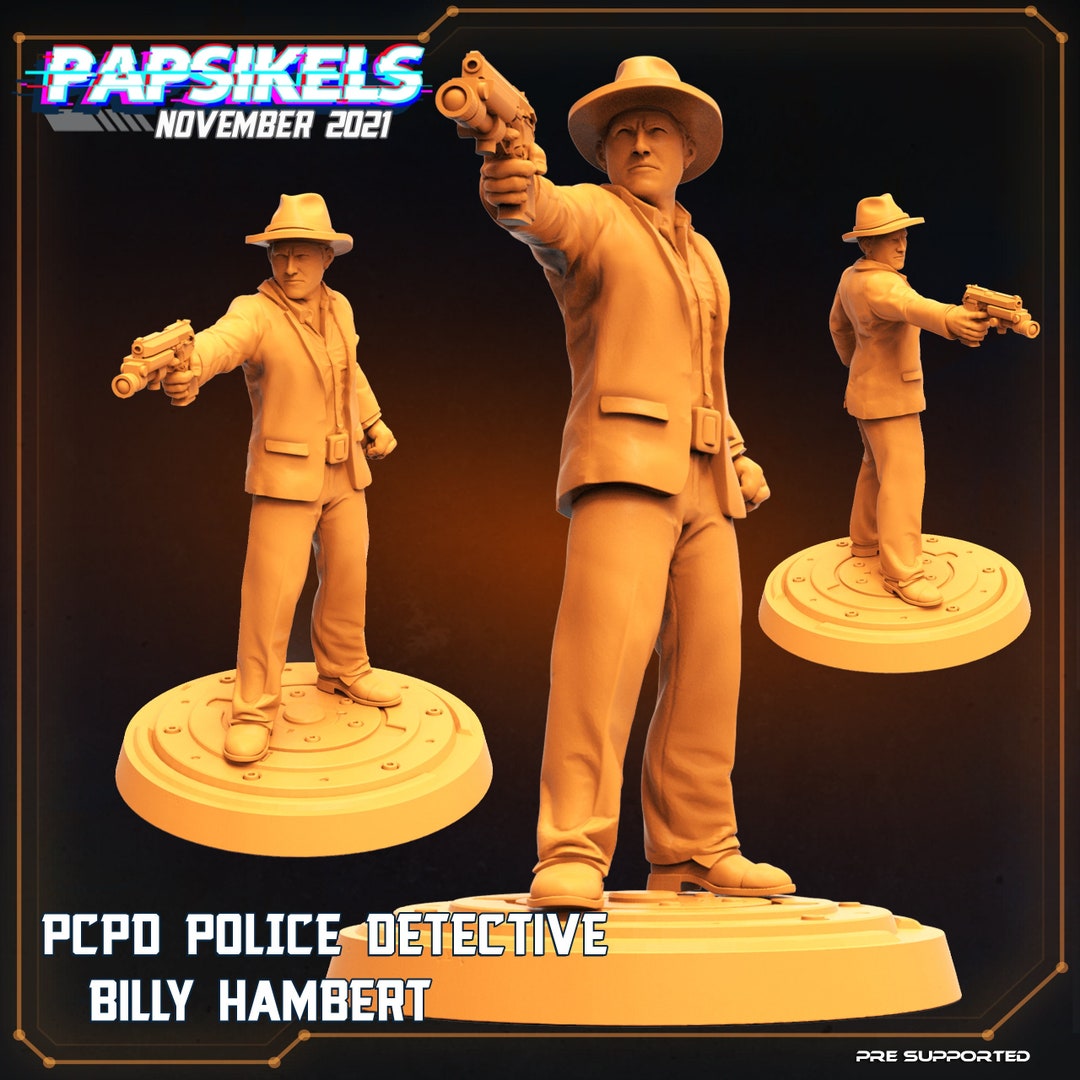 Pcpd Police Detective Billy Hambert Skull Hunters 32mm - Etsy