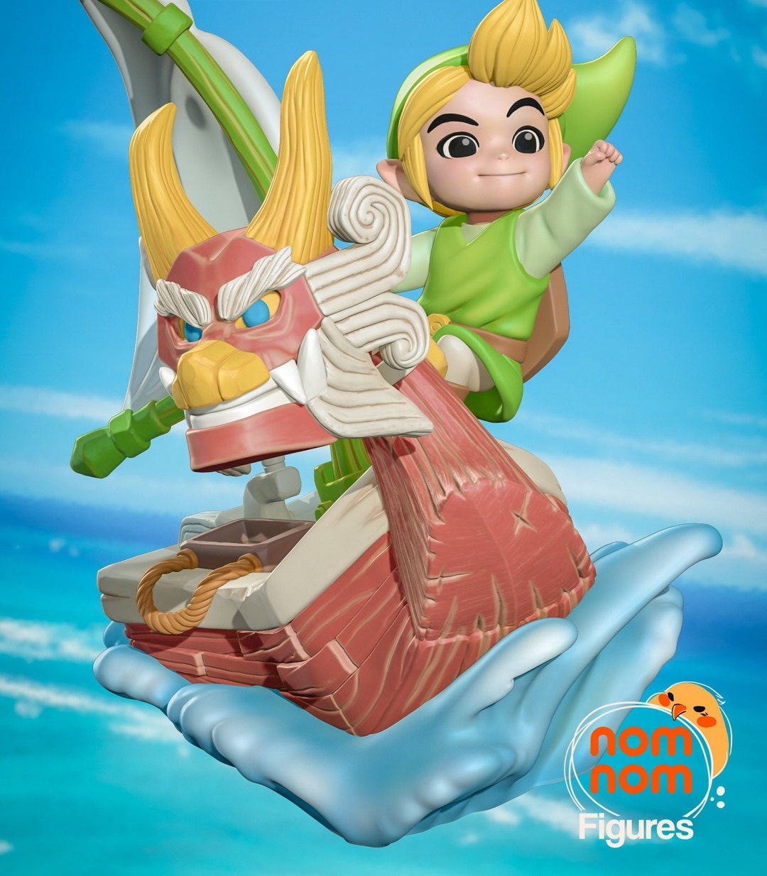 Water Rider Adventurer Chibi 3D Printed Statue Kit | Garage Kit | Model ...