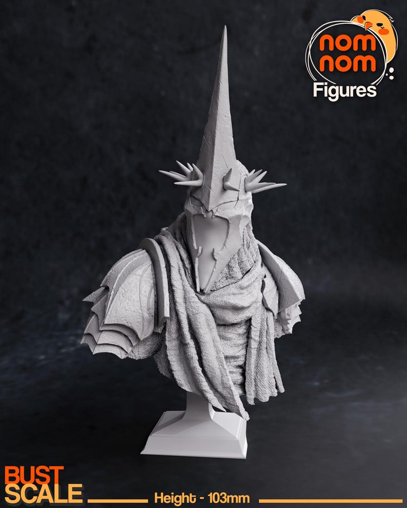King of the Undead 3D Printed Statue Fan Art | Garage Kit | Model Kit ...