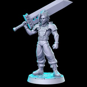 Classic JRPG Miniature Soldier Z, 32mm Scale 3D Printed Tabletop RPG ...