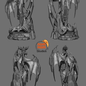 Daughter of Hell 3D Printed Statue Fan Art Garage Kit Model Kit ...