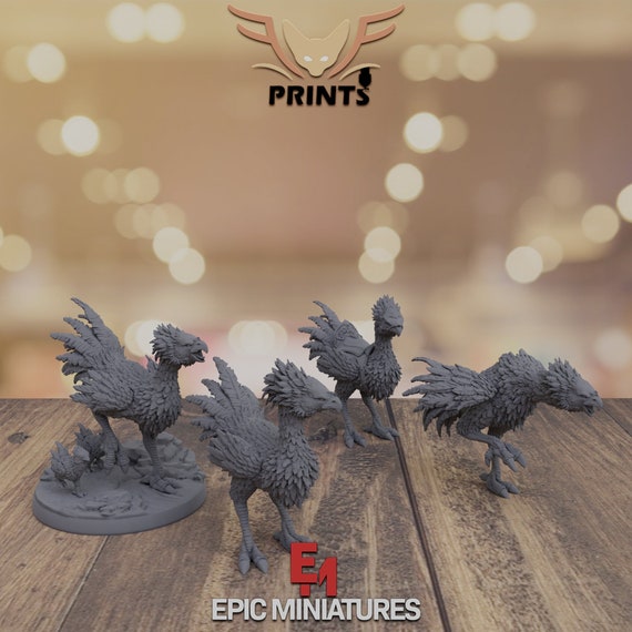 Terror Bird Epic Miniatures 4 Variants Toys & Games Miniature Toys Toys ...