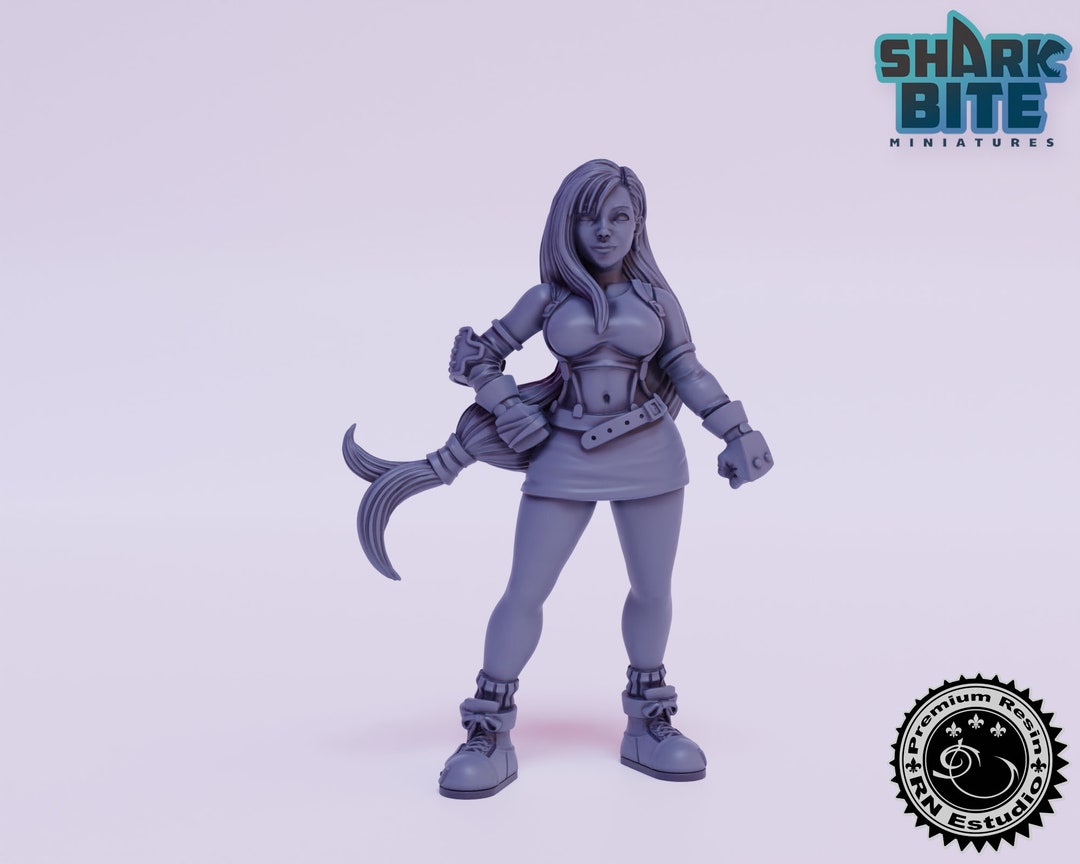Classic JRPG Character Miniature Dhiva, 32mm Scale 3D Printed Tabletop ...