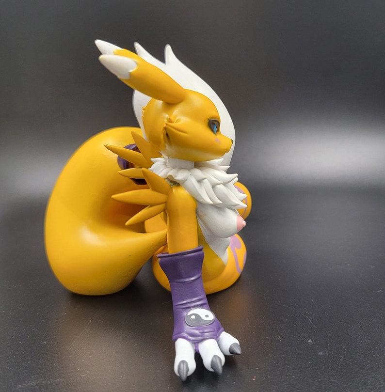 Sitting Kitsune Fan Art Figurine | 3D Resin Print | Garage Kit | by ...