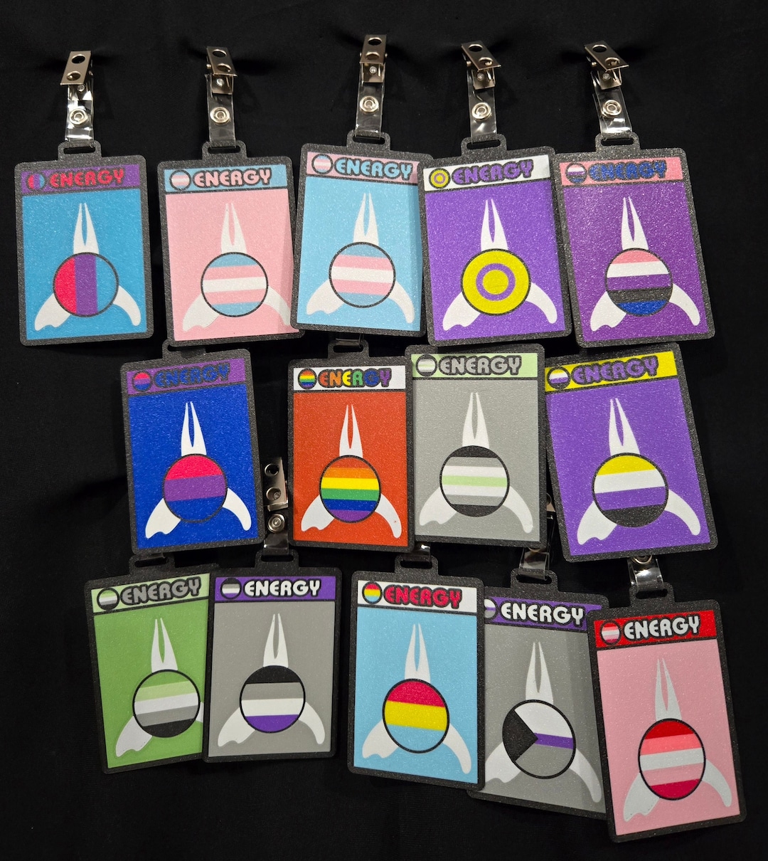 Pride Energy Clip on Badges - Etsy