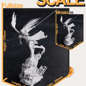 The One Winged Character Statue Kit | Garage Kit | Model Kit | Designed ...