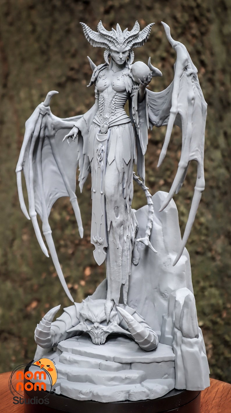 Daughter of Hell 3D Printed Statue Fan Art | Garage Kit | Model Kit ...