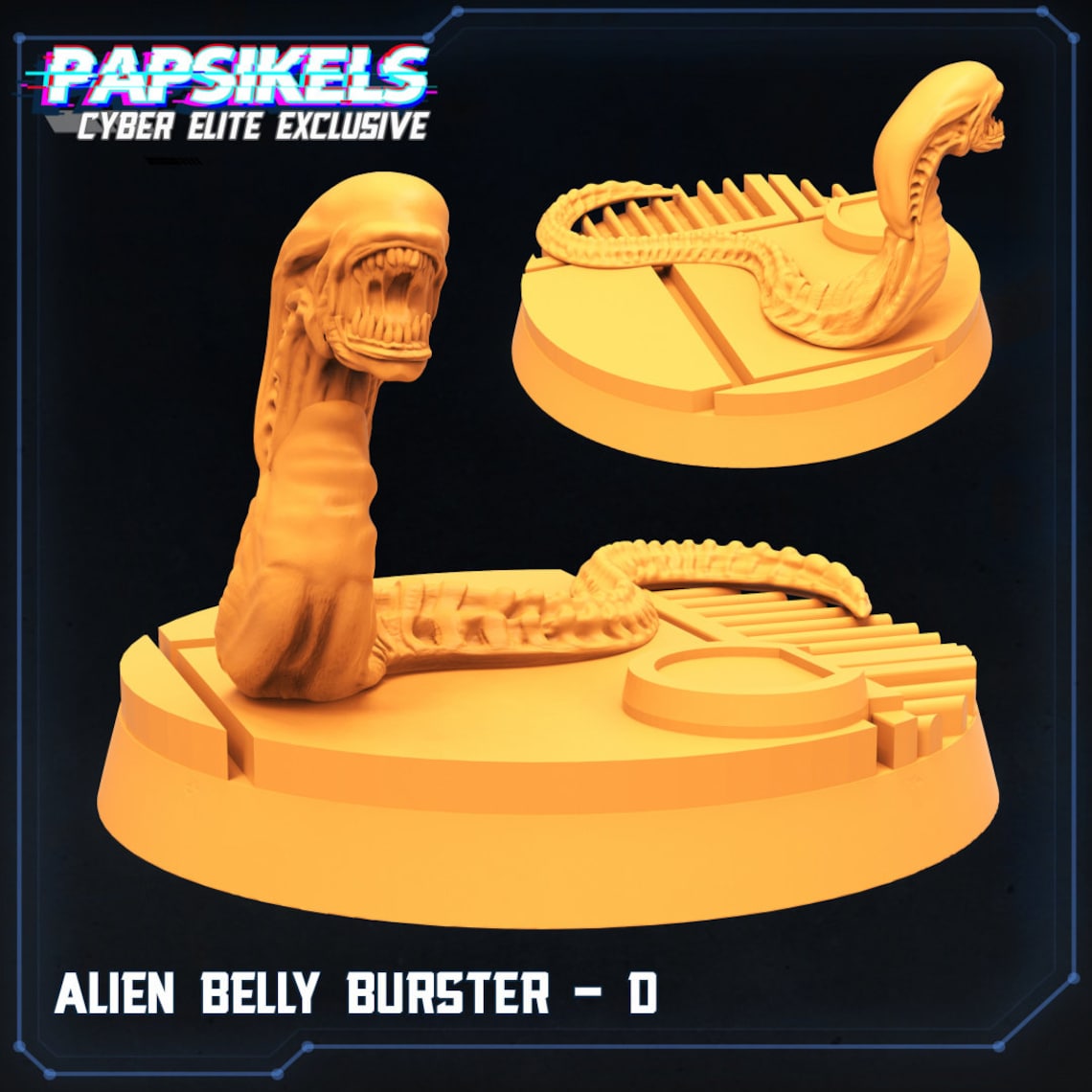 Alien Belly Burster Aliens Vs Humans 32mm Scale 3D Printed - Etsy
