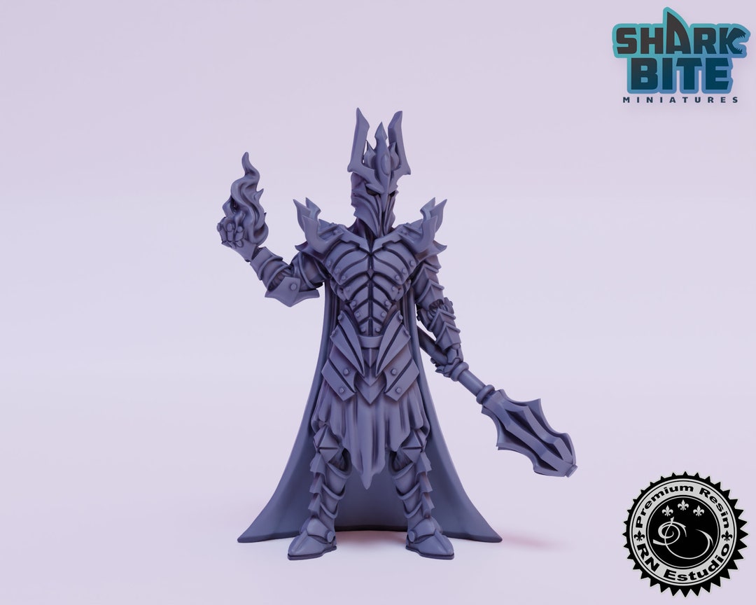 Against the Shadows Lord of the Shadows Miniature, 32mm Scale 3D ...