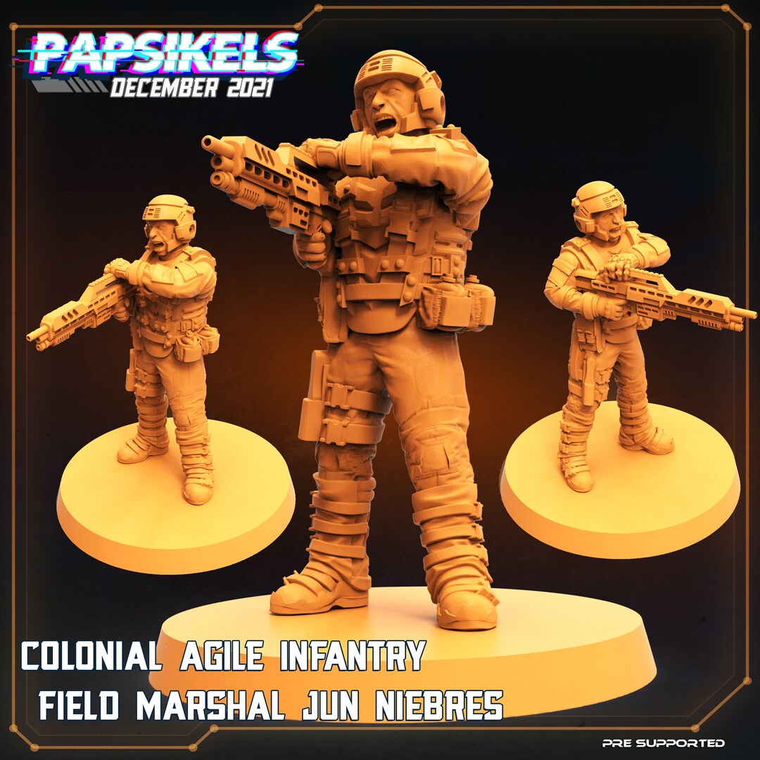 Colonial Agile Infantry Field Marshal Jun Niebres | Dropship Troopers ...