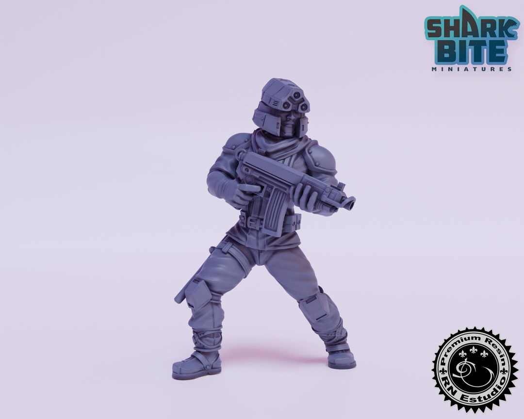 Classic JRPG Miniature Soldier of the Order, 32mm Scale 3D Printed ...