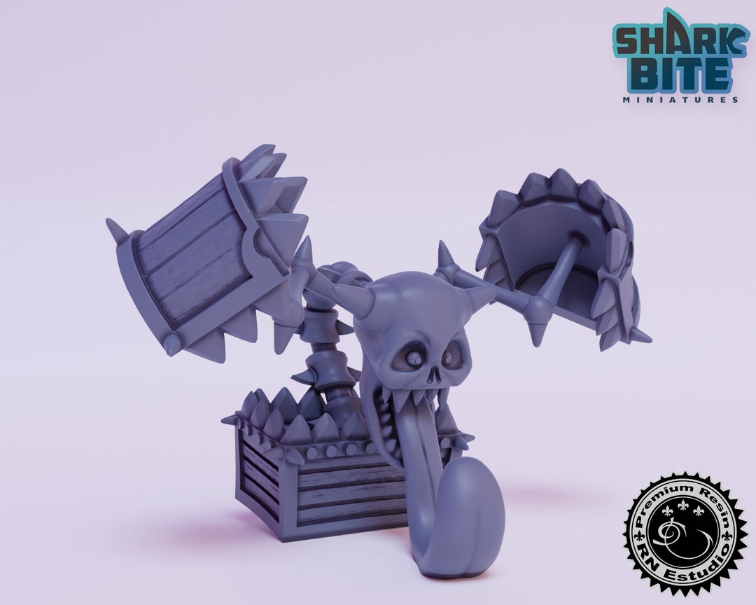 Classic JRPG Miniature Undead Mymic, 32mm Scale 3D Printed Tabletop RPG ...
