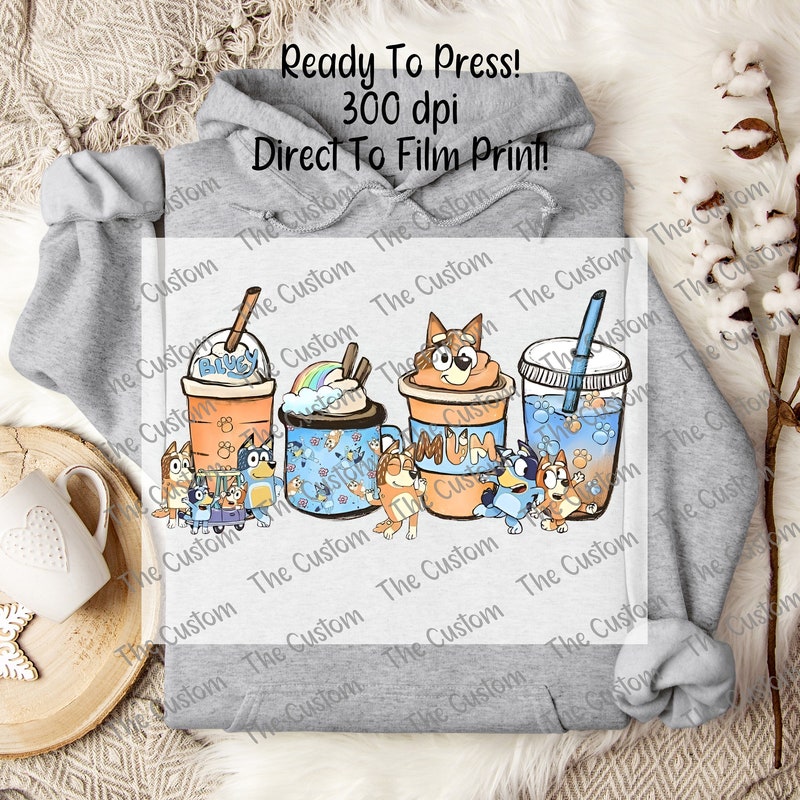Bluey Heat Transfer - Etsy